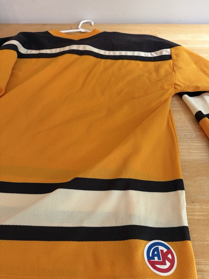 Athletic Knit UPS Ice Hockey Jersey Long Sleeve Brown Polyester Size XL ...