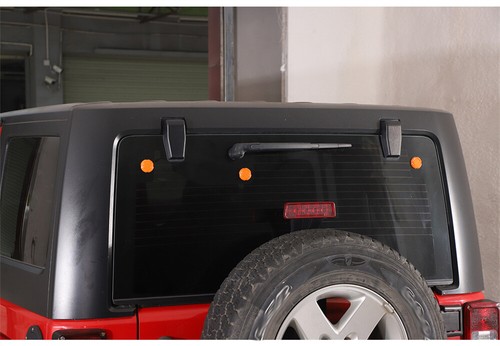 For Jeep Wrangler JK 2007-17 Orange ABS Tailgate Rear Glass Door ...