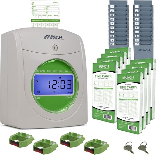 Upunch Small Business Autoalign Time Clock Start-Up Kit (HN3540) | eBay