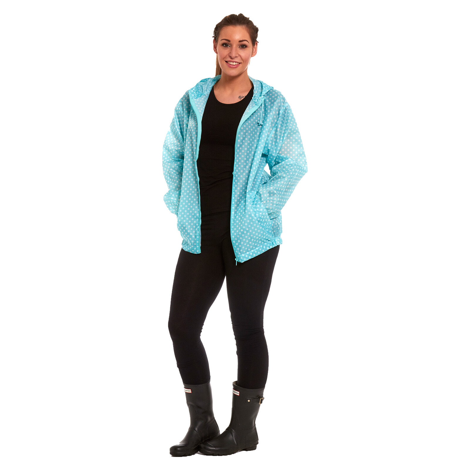 LADIES RAIN MAC WOMEN RAINCOAT FISHTAIL KAGOOL PARKA FESTIVAL HOODED ...