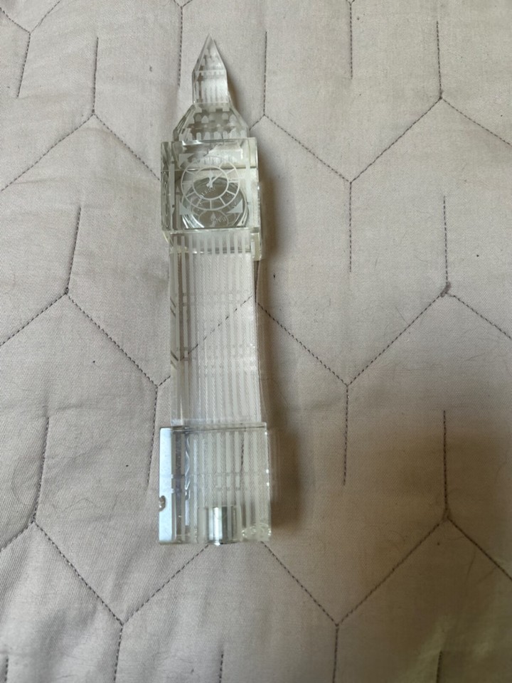 Crystal Paperweight of - London's Big Ben Clock Tower Figurine | eBay