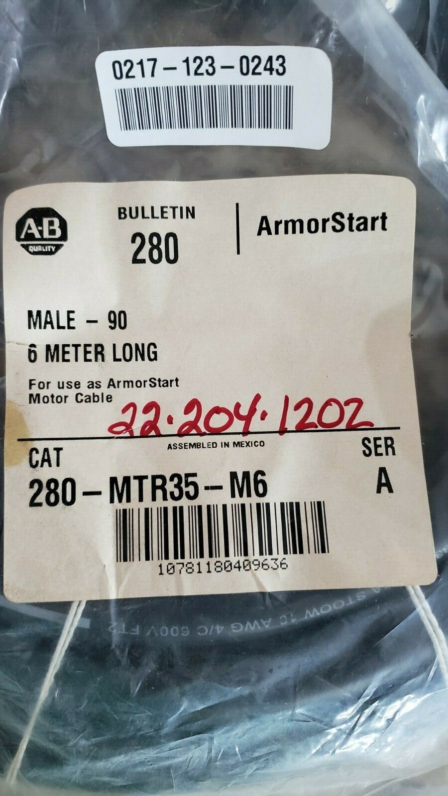 ALLEN BRADLEY 280-MTR35-M6 6 METER ARMORSTART MOTOR CABLE | eBay