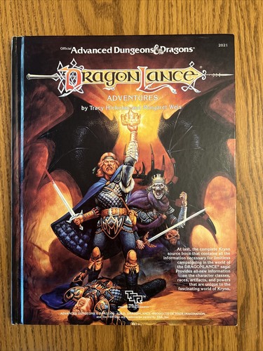 DRAGONLANCE ADVENTURES: 1987 Dungeons & Dragons Hardcover NM++!! | eBay