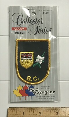 NIP British Columbia BC Canada Crest Flag Pacific Dogwood Tree Flower ...