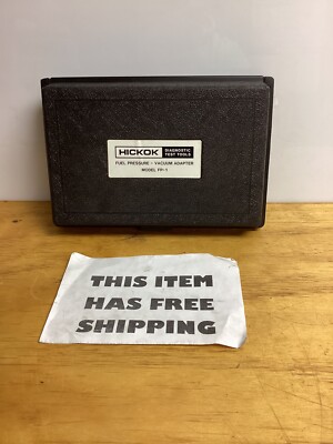 Hickok diagnostic test tool, fuel pressure vacuum adapter model-FP-1 | eBay