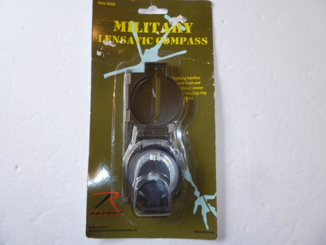 ROTHCO Military Lensatic Compass #406 Hunting Camping Hiking Outdoor ...