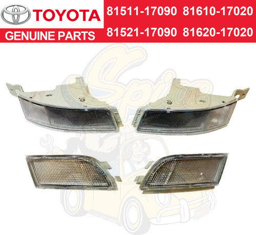 Toyota MR2 SW20 SW20L Front Left & Right turn signal lamp & Cover Set ...