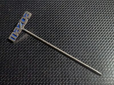 Mazda Lapel Pin Logo 80S Years Painted 16X3Mm | eBay UK