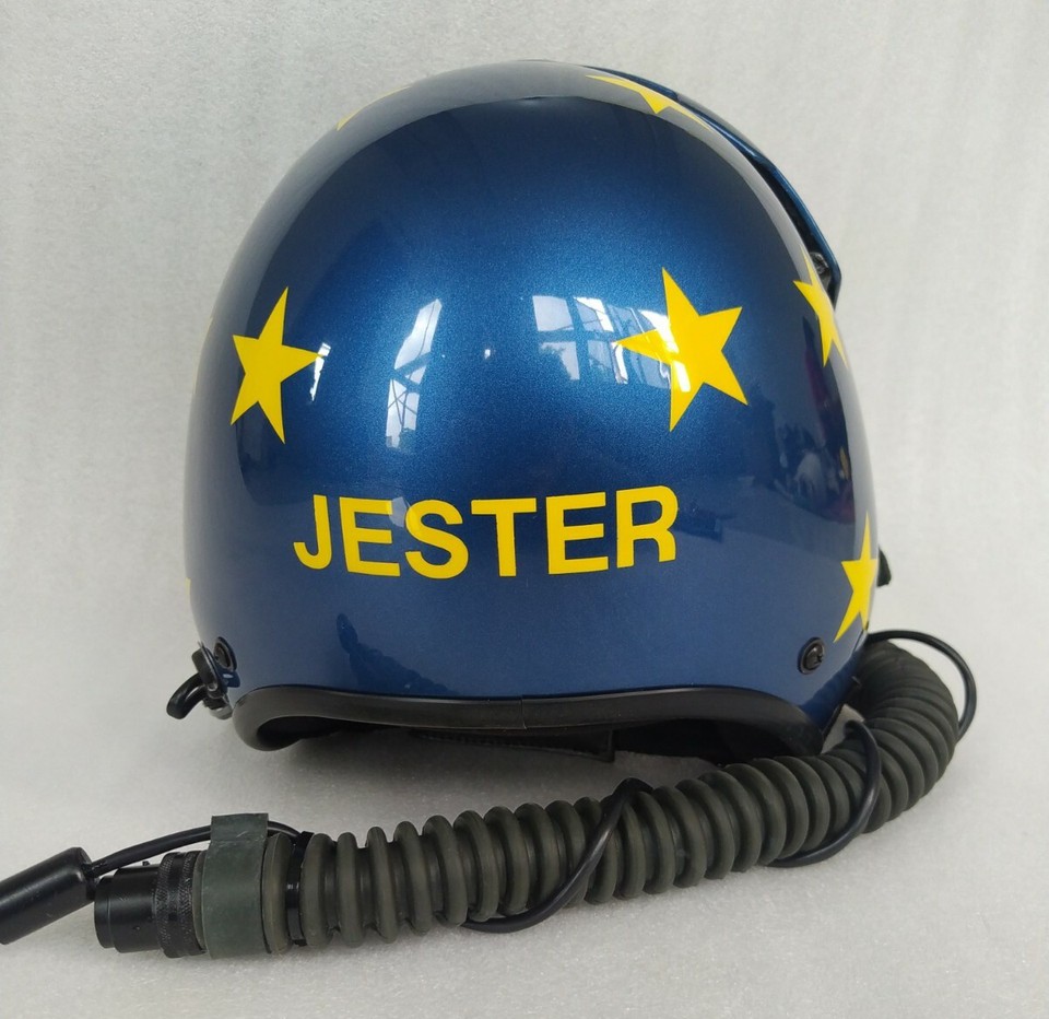 TOP GUN MAVERICK "JESTER"HGU-33 FIGHTER PILOT HELMET W/OXYGEN MASK ...