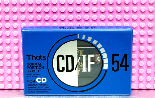 THAT'S CD IF 54 1992 JAPAN TYPE I BLANK CASSETTE TAPE (SEALED) | eBay