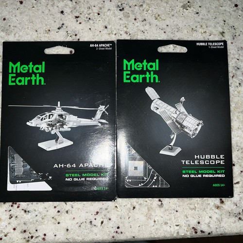 Metal Earth AH-64 Apache & Hubble Telescope Steel Model Kits | eBay