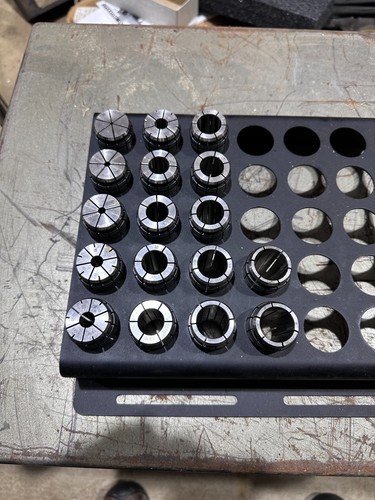 Syic TG100 Collets - Lot of 17 (sizes in description) + Metal collet ...
