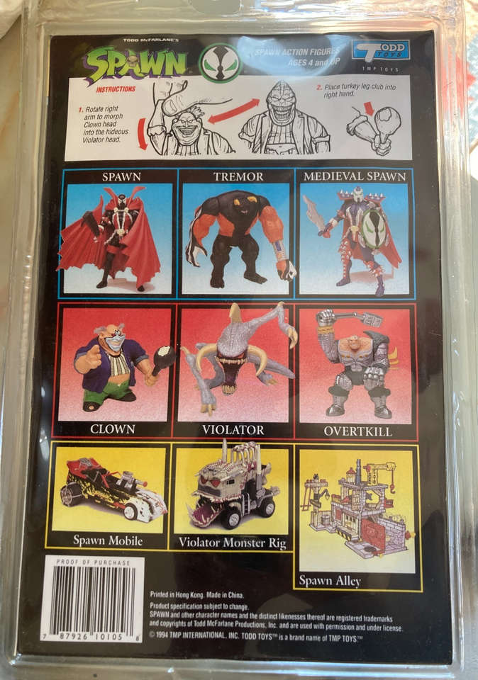 McFarlane Toys 1994 Todd McFarlane's Spawn Series 1 Clown Action Figure | eBay