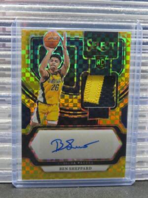 2023-24 Select Ben Sheppard RPA Gold Prizm Rookie Jersey Patch Auto RC ...