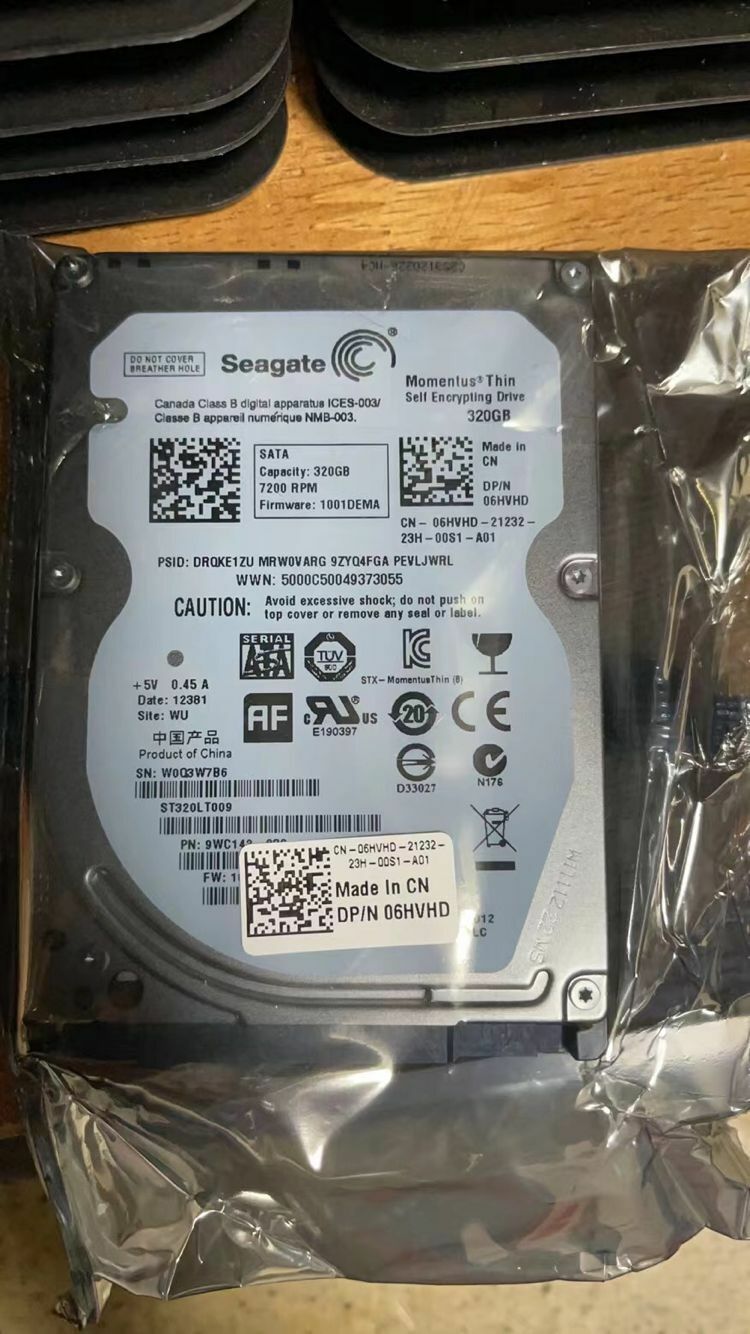 Seagate momentus thin self encrypting drive ST320LT009 320GB 7200RPM 2. ...