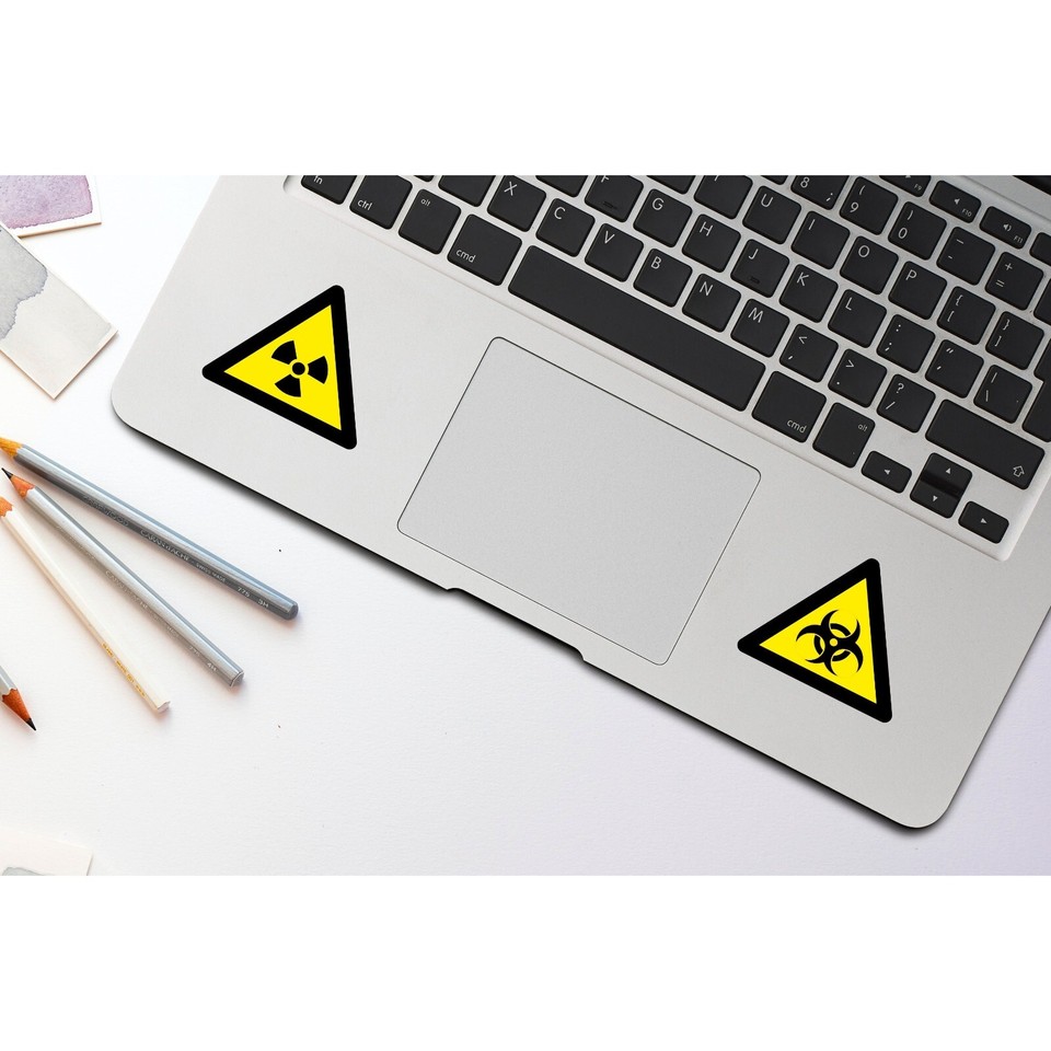 Biohazard Warning Vinyl Sticker | Die Cut, Glossy, Vinyl | Warning ...