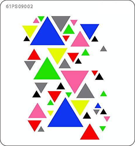 Geometric Stencils For Wall Painting Triangle Design Stencil Reusable ...