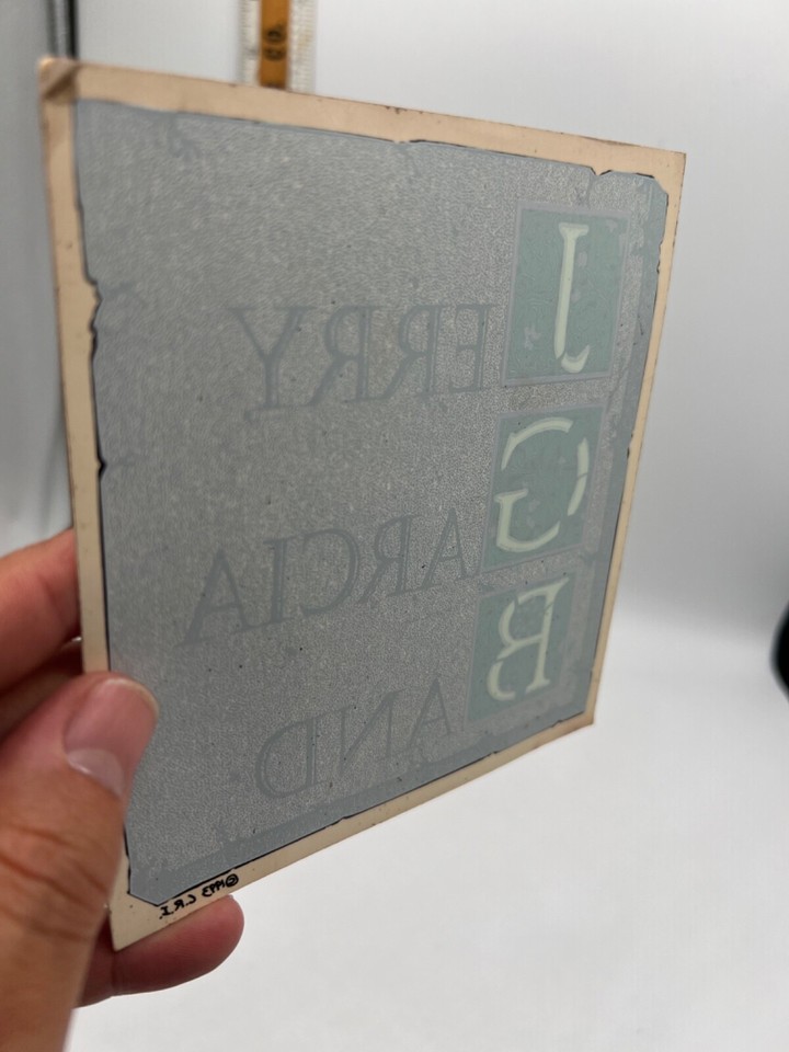 Vintage Grateful Dead Jerry Garcia Band 1993 Hippy Reverse Window ...