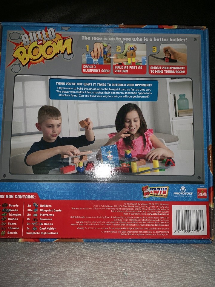 Build Or Boom Game: Build It Fast Then Make Theirs Blast By: Goliath | eBay