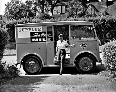 1940s SEALTEST MILK TRUCK & MILK LADY Retro Classic Picture Photo 6"x8 ...