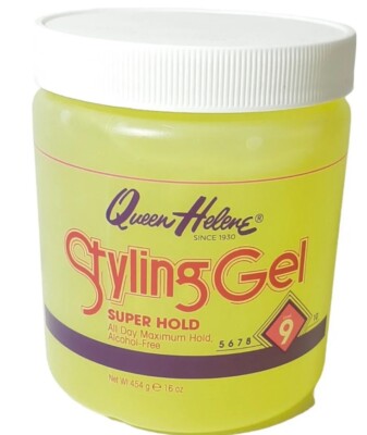 Queen Helene Hair Styling Gel Super Hold 9 Alcohol-Free 16 Ounce Jar | eBay