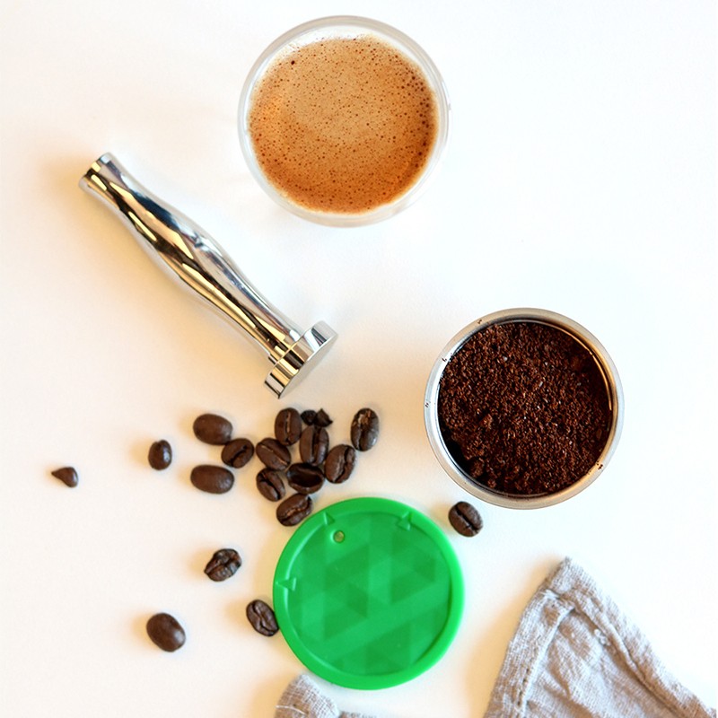 Universal Reusable Coffee Capsule Filter Pod Stainless Steel Tamper ...