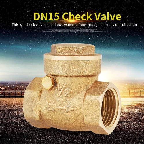 1pc DN15 Female Thread Brass NOn return Swing Check Valve 232PSI ...