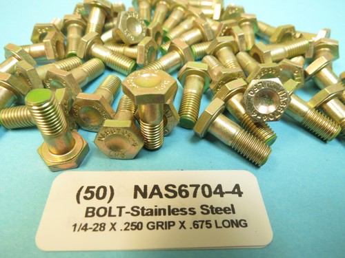 (50) 1/4-28 x .675 Long A-286 Stainless Steel Aerospace Standards ...