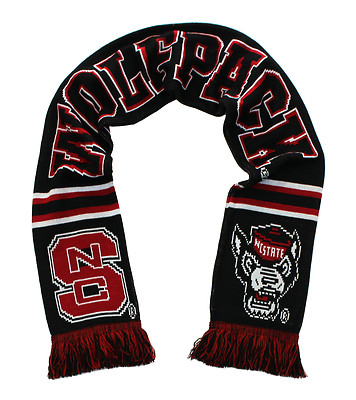 NC State Wolfpack Scarf - Special Edition Black Knitted - NCSU | eBay