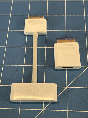 A1388 & A1358 Genuine Apple 30-pin Digital AV Adapter Camera Connection ...