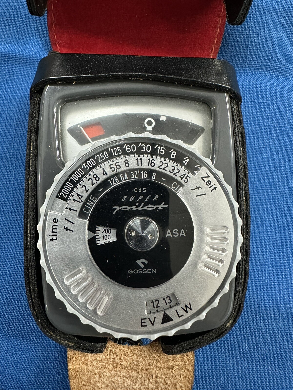 Vintage Gossen Super Pilot CDS Photo Exposure Meter with Case and Cord ...