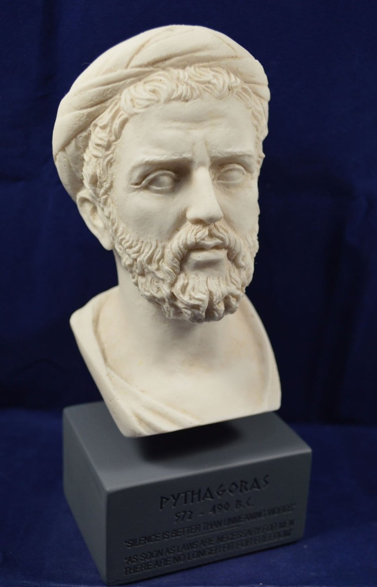 Pythagoras Of Samos Bust Pythagoras Sculpture Of Samos Ancient Greek