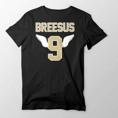 NEW Men's Sz L BREESUS Winged #9 Short Sleeve 100% Cotton Black T-Shirt ...