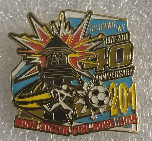 AYSO SECTION 201 40th ANNIVERSARY SOCCER MEDAL PIN COLLECTABLE | eBay