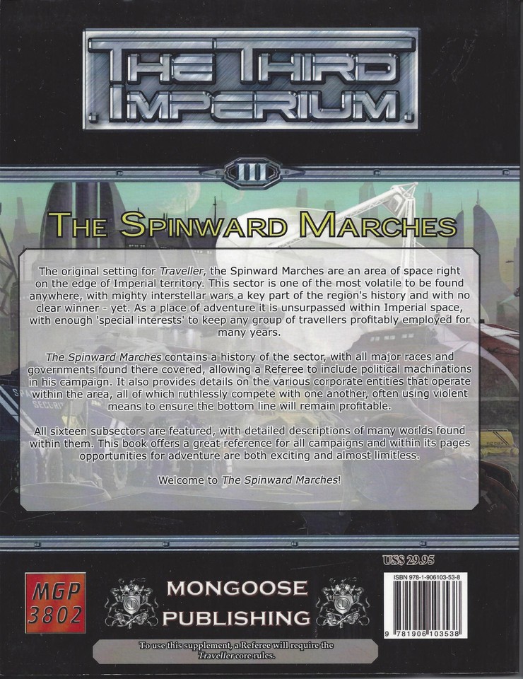 Traveller RPG SC NEW OOP The Third Imperium 3 The Spinward Marches | eBay