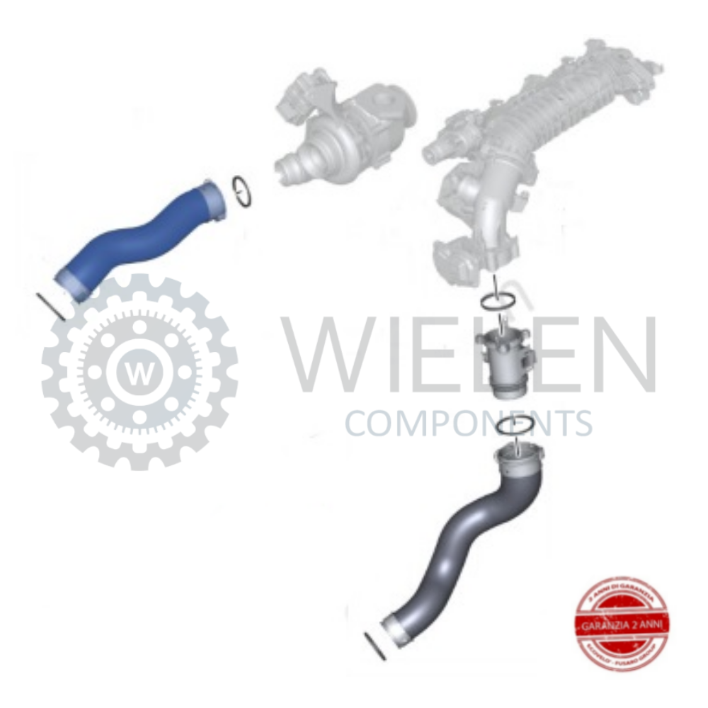 Intercooler Turbo Hose Sleeve for BMW 518d 520d 525d Touring GT ...