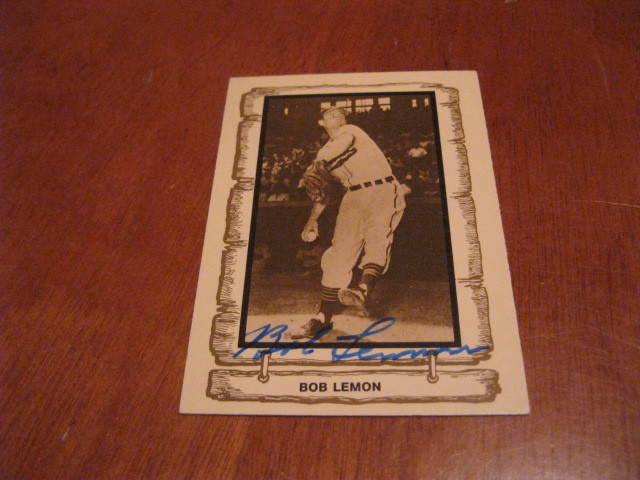 Bob Lemon Autographed Baseball Card | eBay