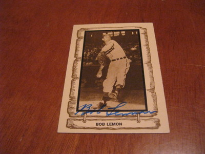 Bob Lemon Autographed Baseball Card | eBay