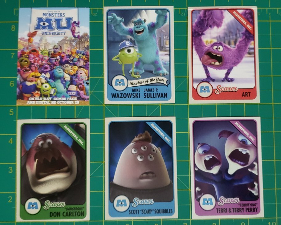 Monsters University Scare Cards