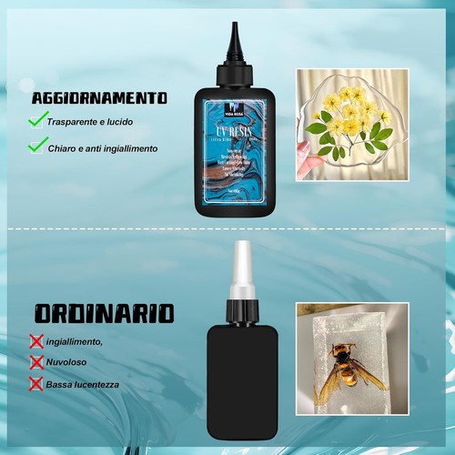 VIDA ROSA 200G UV Resin Upgraded Low Viscosity and Low Shrinkage Kit ...