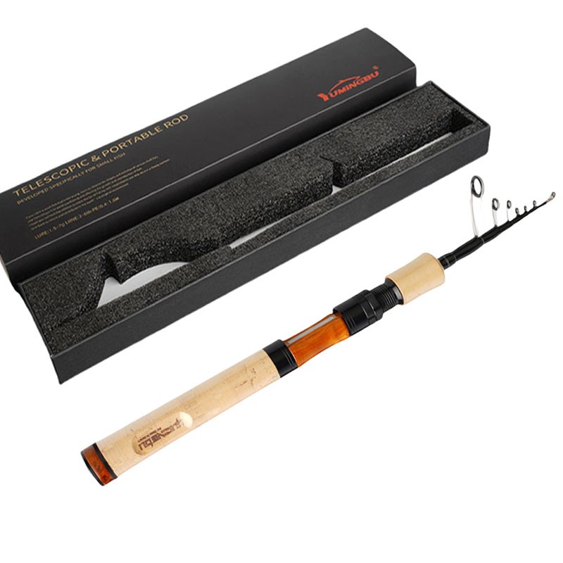 CHIXI Telescopic Spinning Rod 5ft 5.6ft 2-6lb UL Casting Travel Trout ...