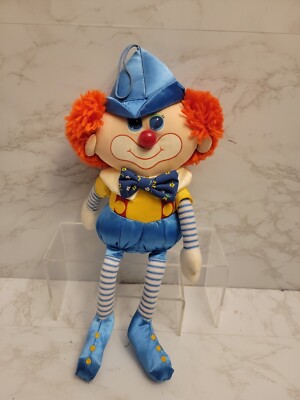 Vintage 1985 Amtoy goof ball Clown Plush American Greetings Stuff toy ...