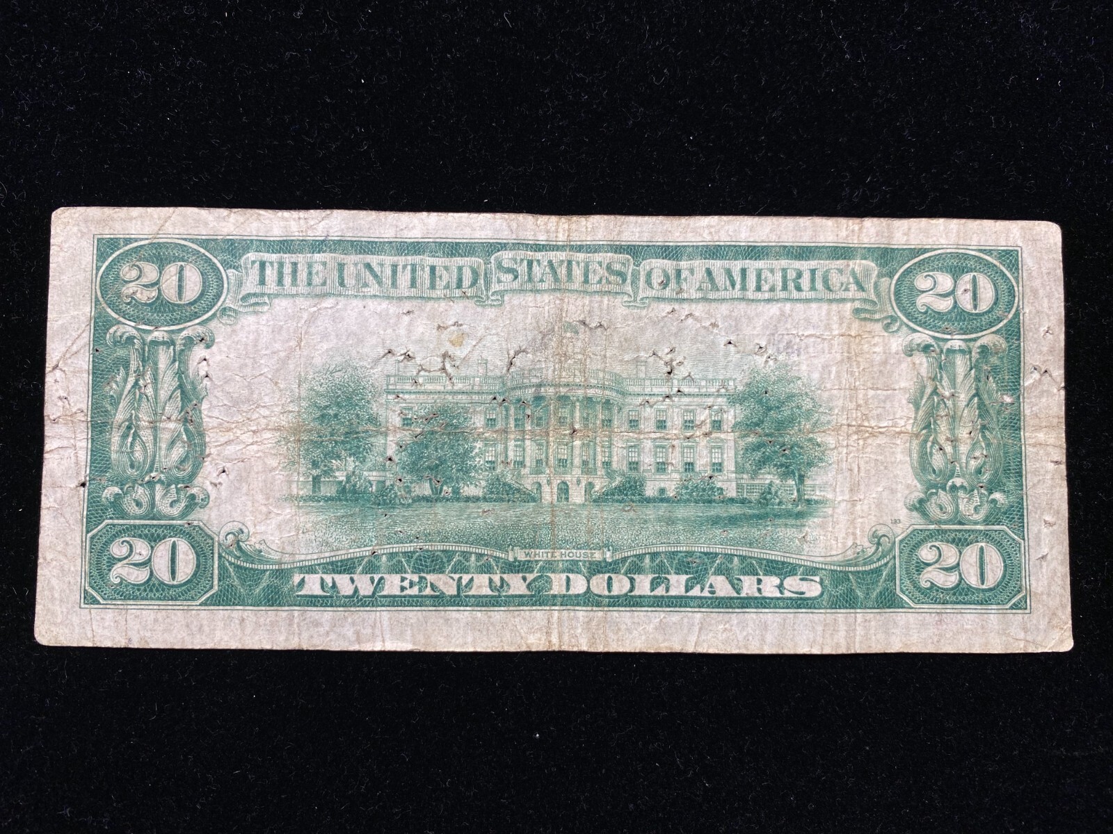 $20 1929 National Bank Note Seattle Washington Bill Currency Charter ...