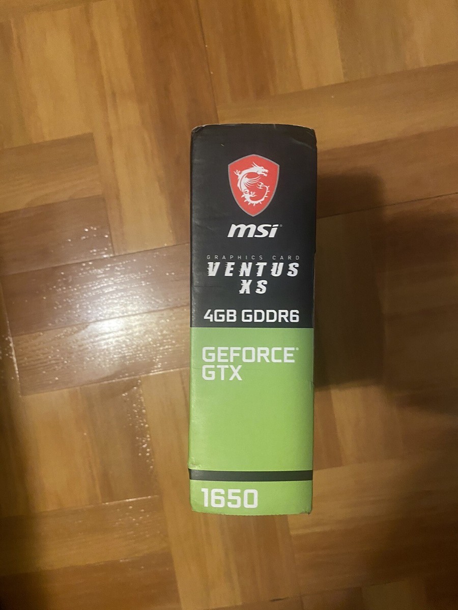 MSI GeForce GTX 1650 D6 VENTUS XS OC 4GB GDDR6 Graphics Card MSI GeForce GTX 1650 D6 VENTUS XS OC 4GB GDDR6 Graphics Card