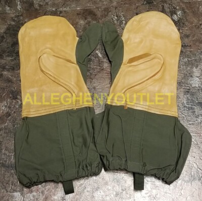 US Military M-1951 Korean Era Trigger Finger Mitten Gloves Shell, LARGE ...