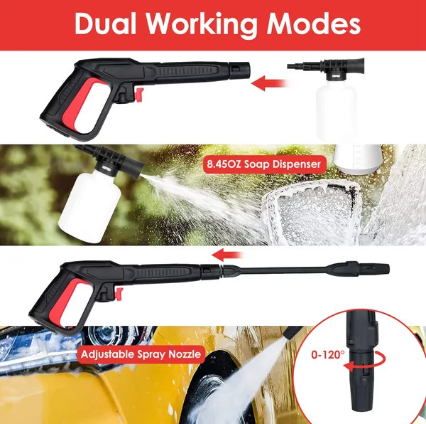 Electric High Pressure Washer 3000PSI Max 2.6GPM Powerful Car Washer ...