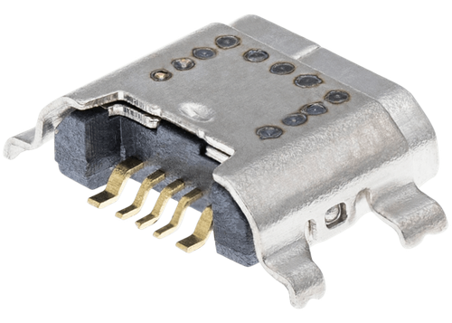 Charging port soldering required - 05 Pin - Micro B - 4 Anchor Points ...