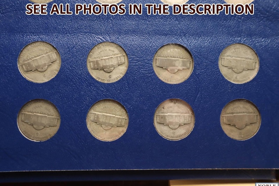 NobleSpirit (TM) 1938 - 1964 Jefferson Nickel Blue Book Coll w Wartime ...