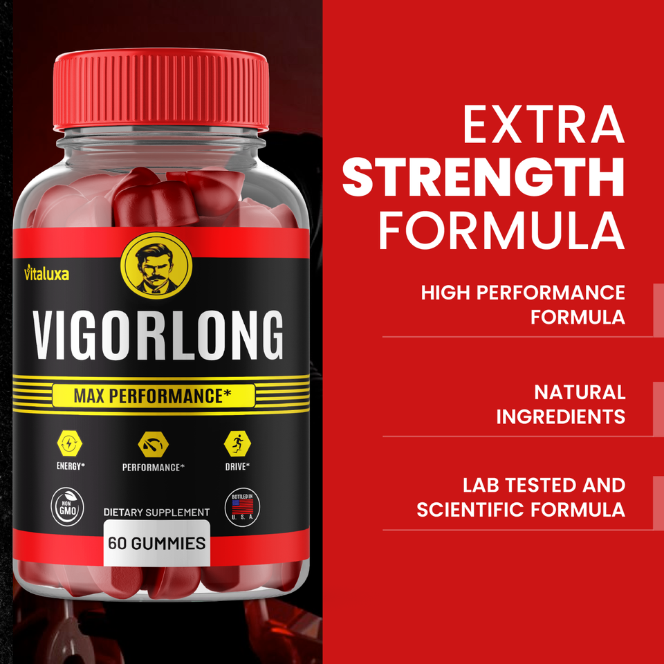 (3 Pack) VigorLong Male Gummies, Vigor Long Advanced Men Performance ...