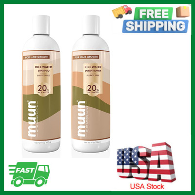 Muun Rice Water Shampoo & Conditioner with Amino Acids & Biotin - pH ...